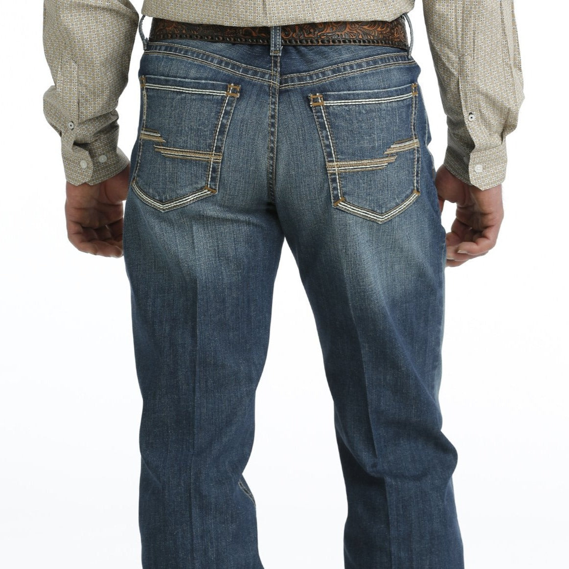 Cinch Men's Grant Relaxed Fit Bootcut Jean in Dark Stonewash Cinch Men's Grant Relaxed Fit Bootcut Jean in Dark Stonewash