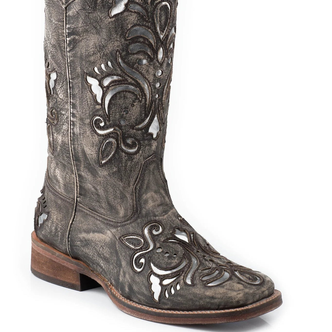Roper Women's Belle 12" Boot in Distressed Brown – Branded Country Wear
