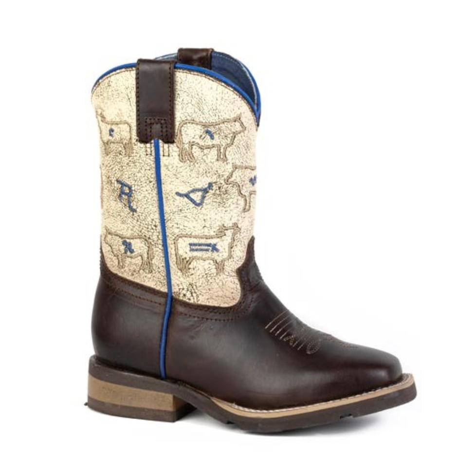 Roper Kids Cattle Brands Boot in Brown – Branded Country Wear