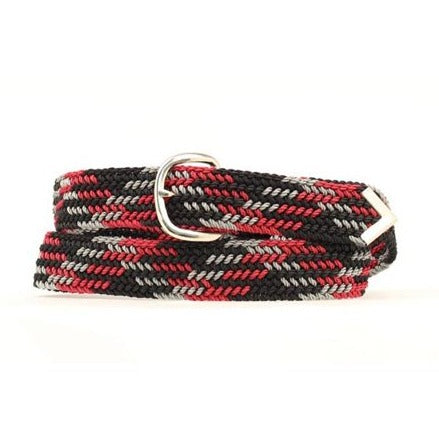 Black, Grey, and Red Nylon Braided Belt – Branded Country Wear