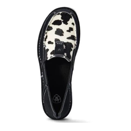 Ariat Women's Cruiser- Black/White Cowhide – Branded Country Wear